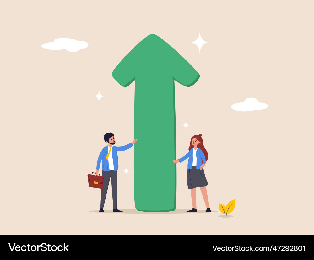 Business challenge concept growth Royalty Free Vector Image