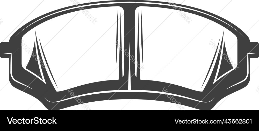 Car brake pad vehicle brakes system part Vector Image