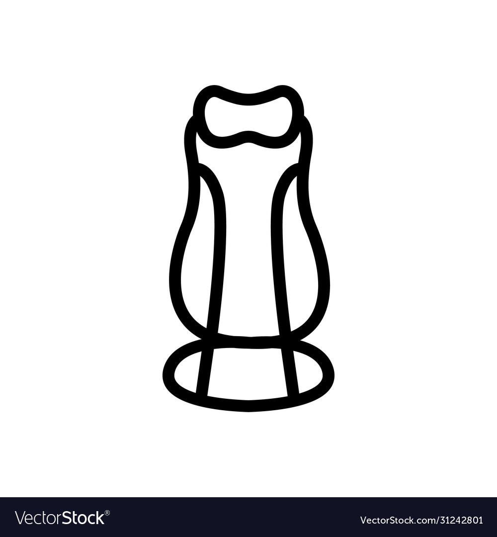 Electric Facial Massager Icon Outline Royalty Free Vector