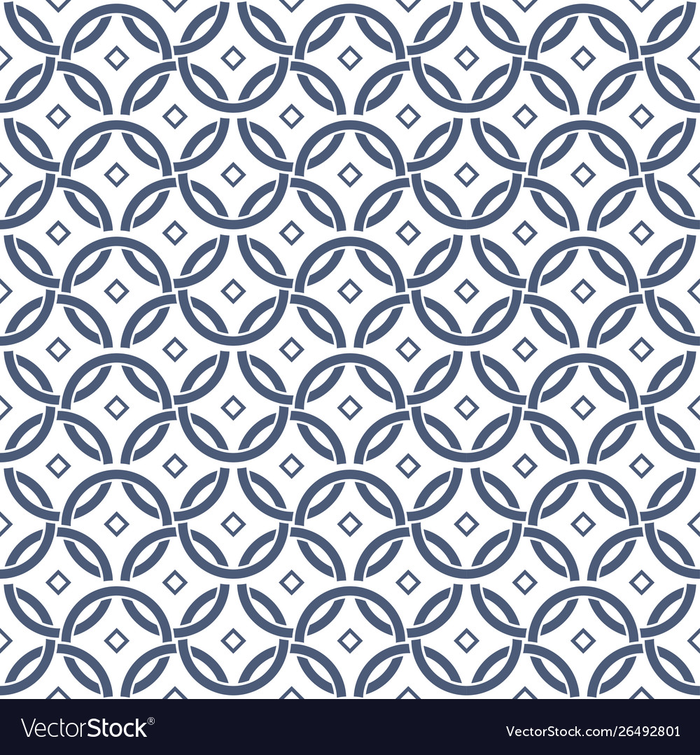 Mesh Circle Linear Seamless Pattern For Textiles Vector Image
