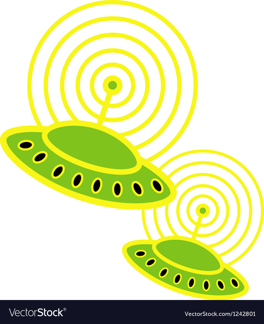 Saucers Royalty Free Vector Image - VectorStock