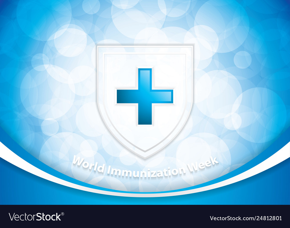 World immunization week Royalty Free Vector Image