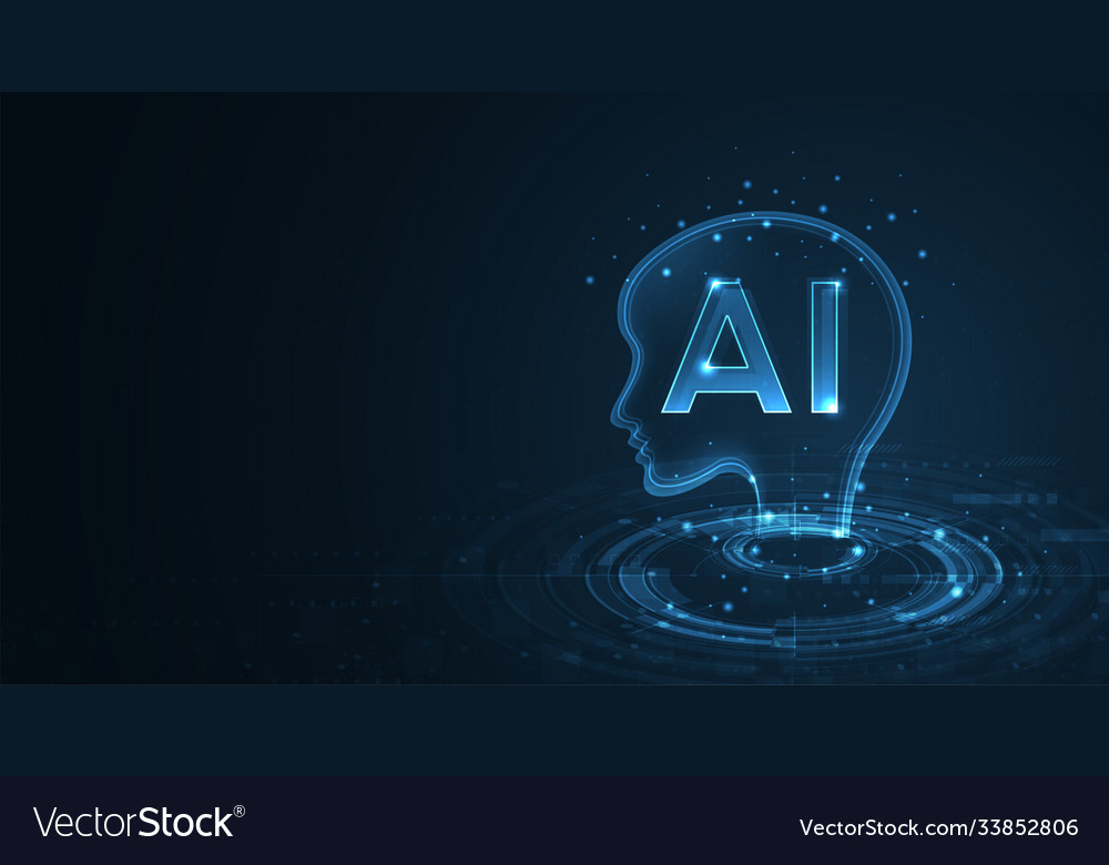 Artificial intelligence machine learning ai data Vector Image