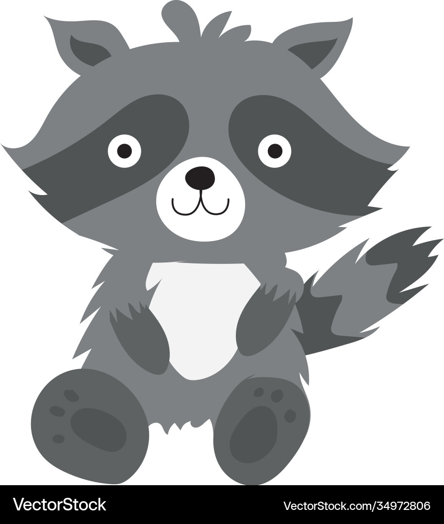 Cartoon a raccoon Royalty Free Vector Image - VectorStock