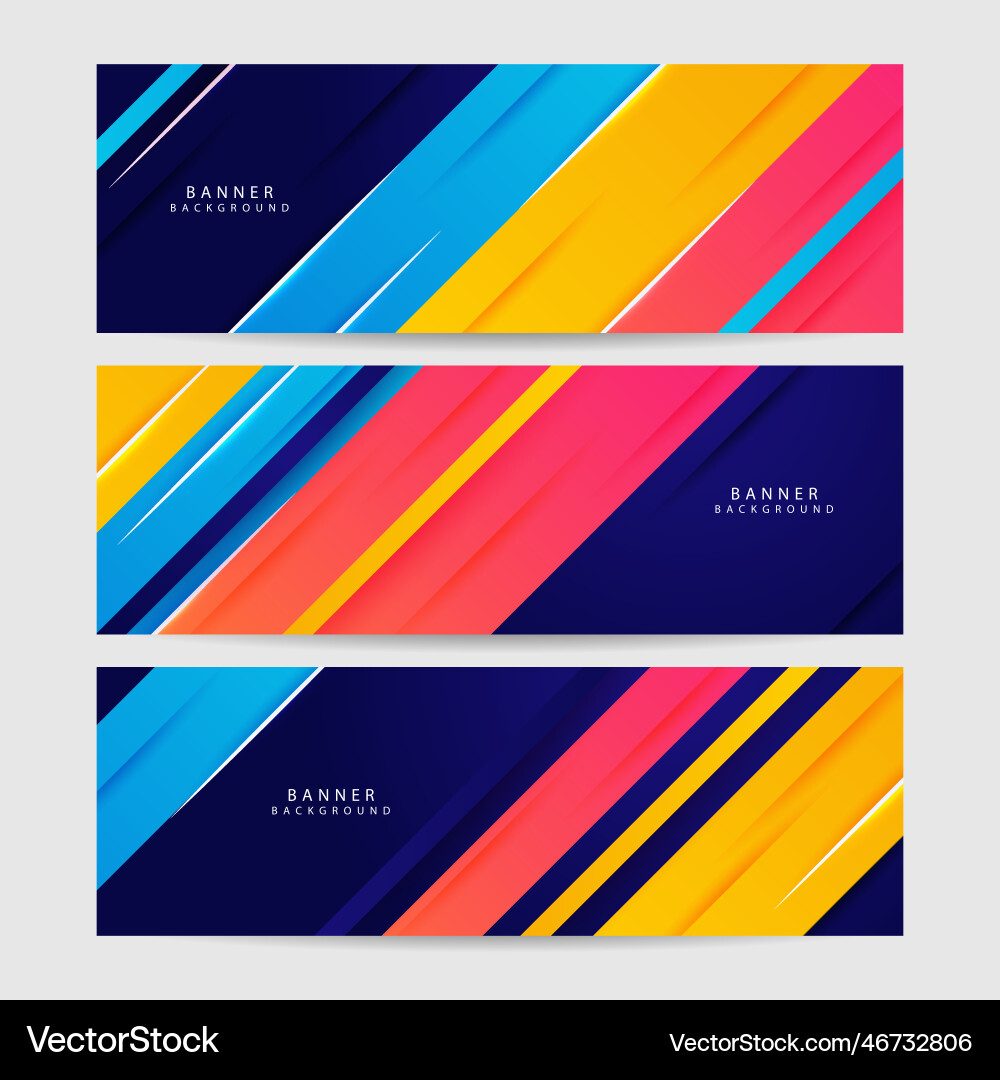 Dark colourful colorful abstract banner geometry Vector Image
