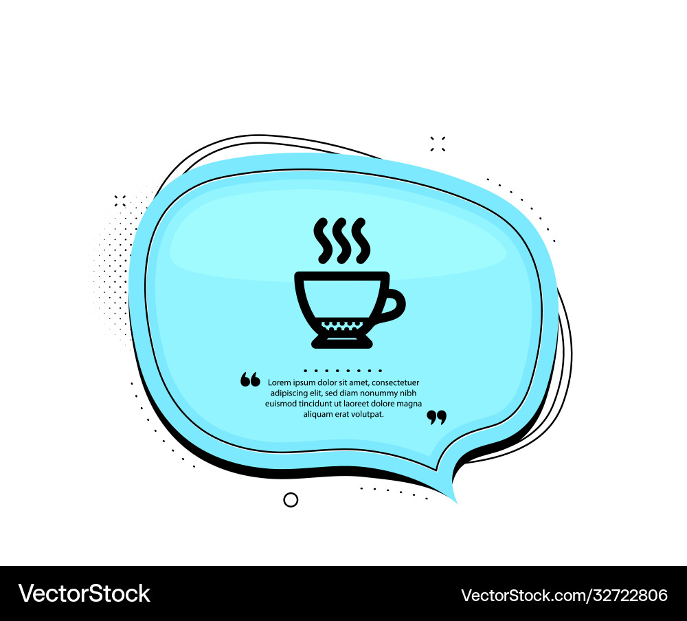 Espresso coffee icon hot drink sign Royalty Free Vector