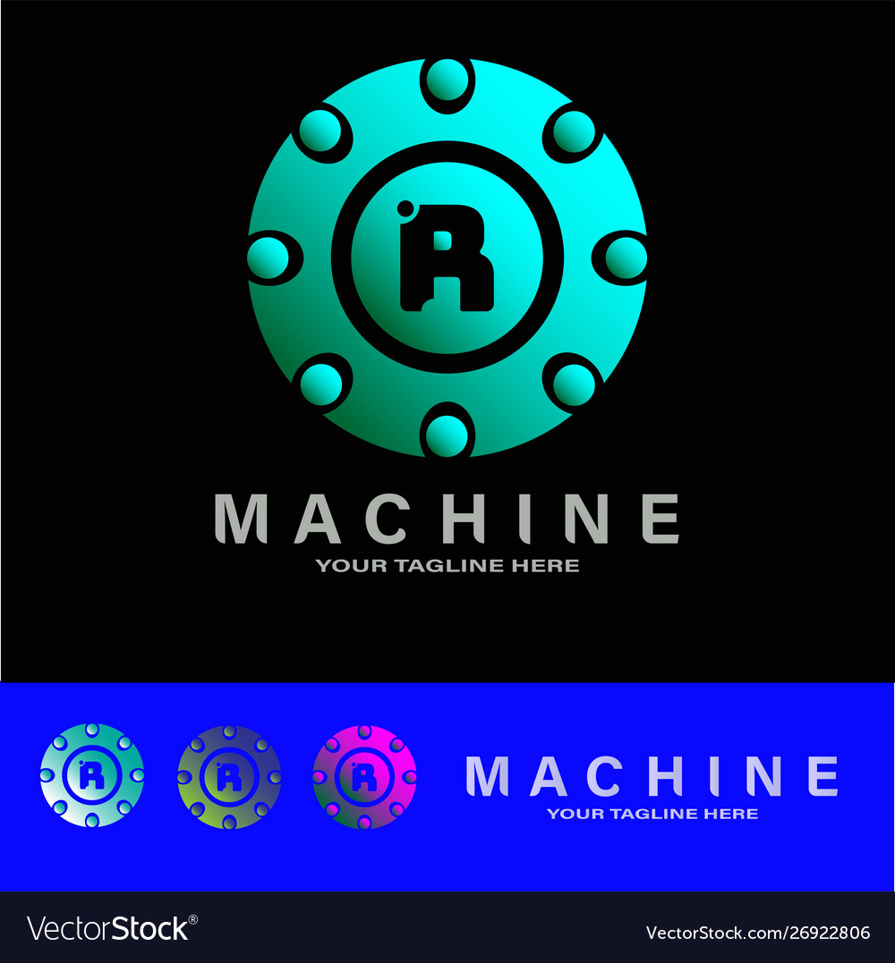 Future technology logos Royalty Free Vector Image