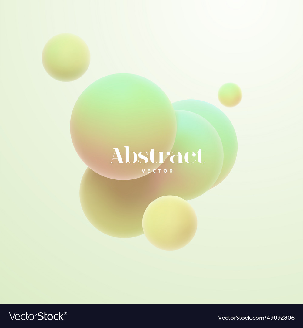 Gradient background with soft metaball shapes Vector Image