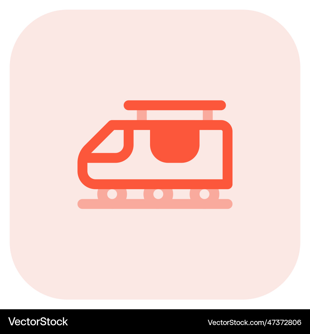 High speed commuter rail on railway track Vector Image