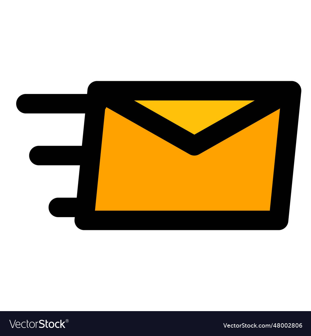 Mail a mode of delivering message Royalty Free Vector Image