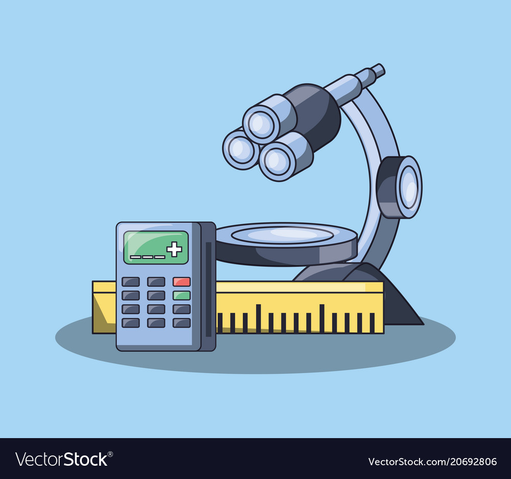 Microscope tool icon Royalty Free Vector Image