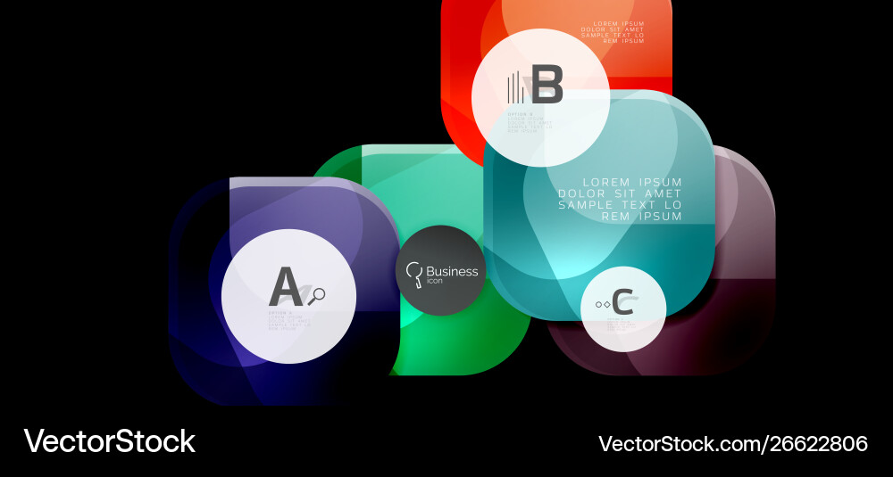 Modern advertising concept for wallpaper design Vector Image