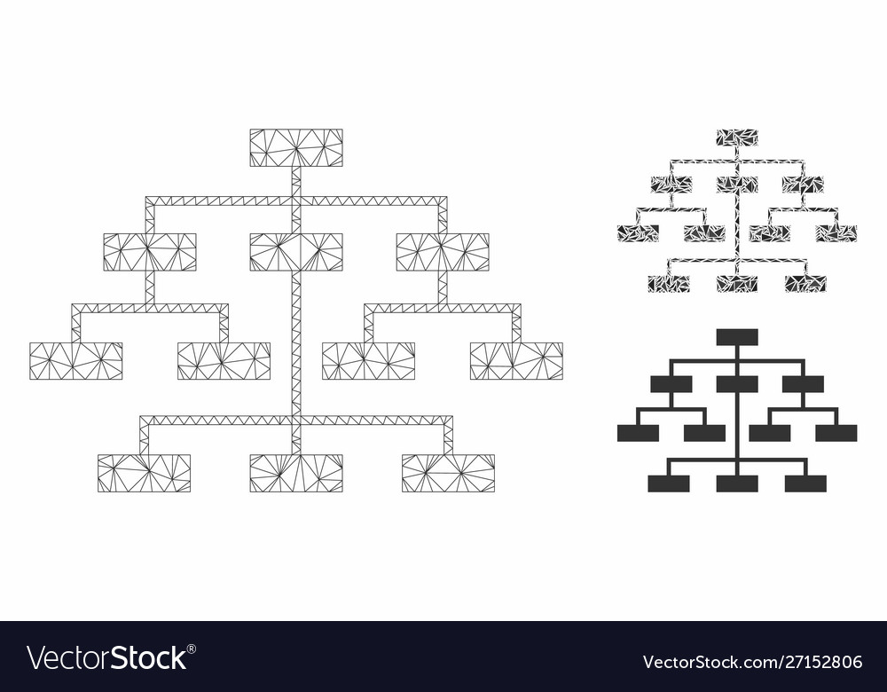 Program tree mesh network model Royalty Free Vector Image