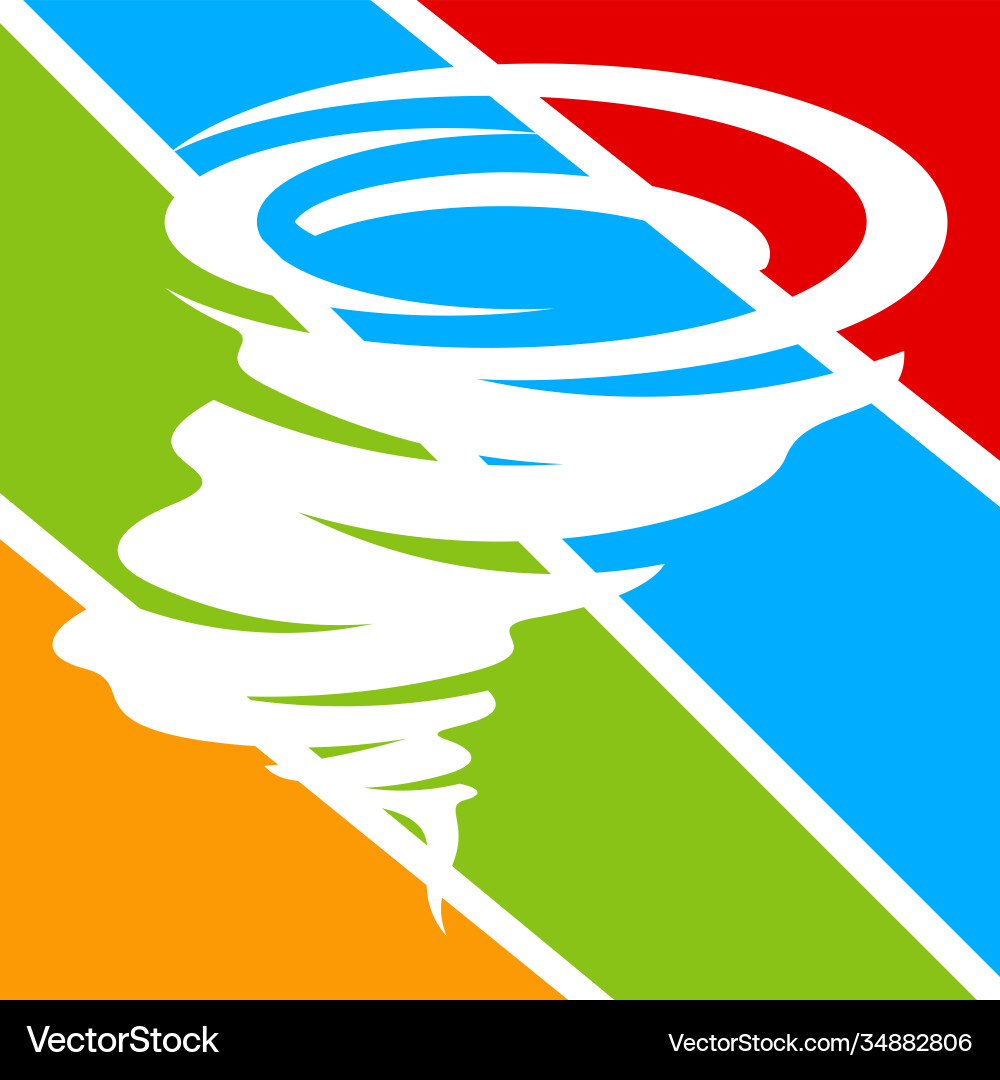 Tornado logo template creative logo Royalty Free Vector