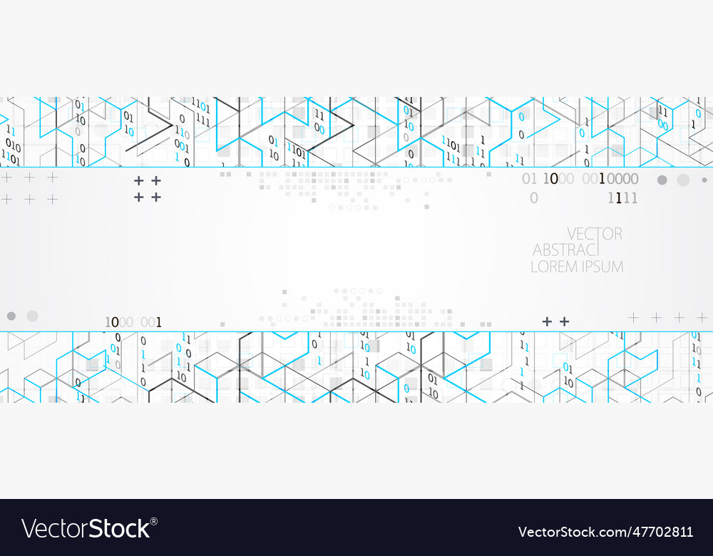 Abstract horizontal technology background Vector Image