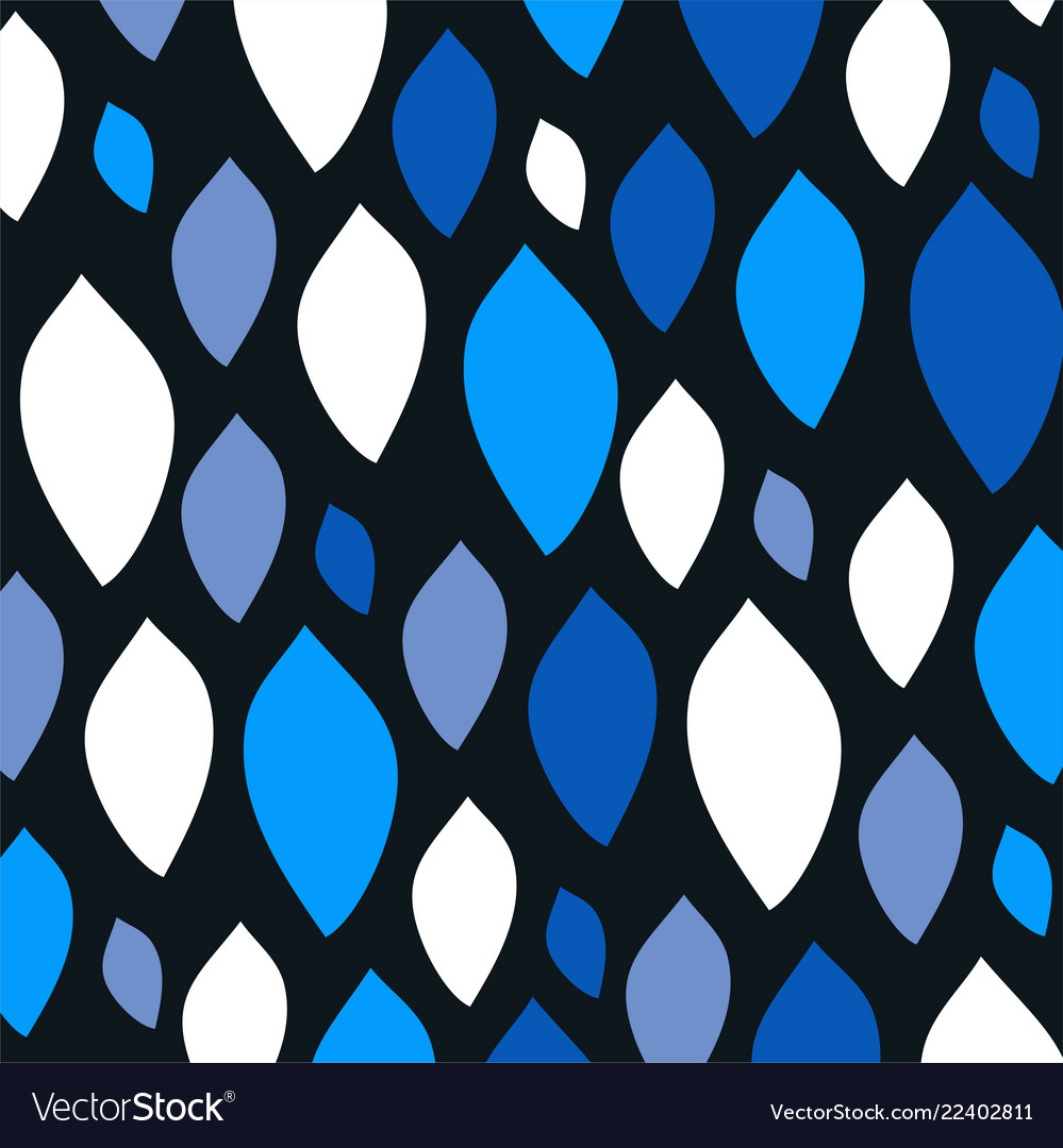 Blue leaf pattern Royalty Free Vector Image - VectorStock