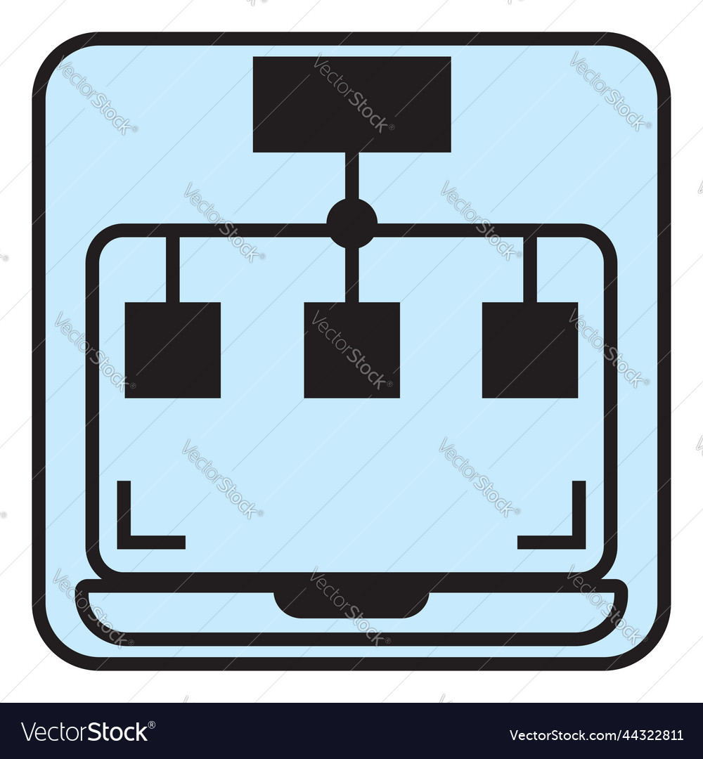 Computer server on a white background Royalty Free Vector