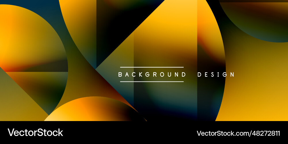 Essence of minimalism - metallic circles and Vector Image