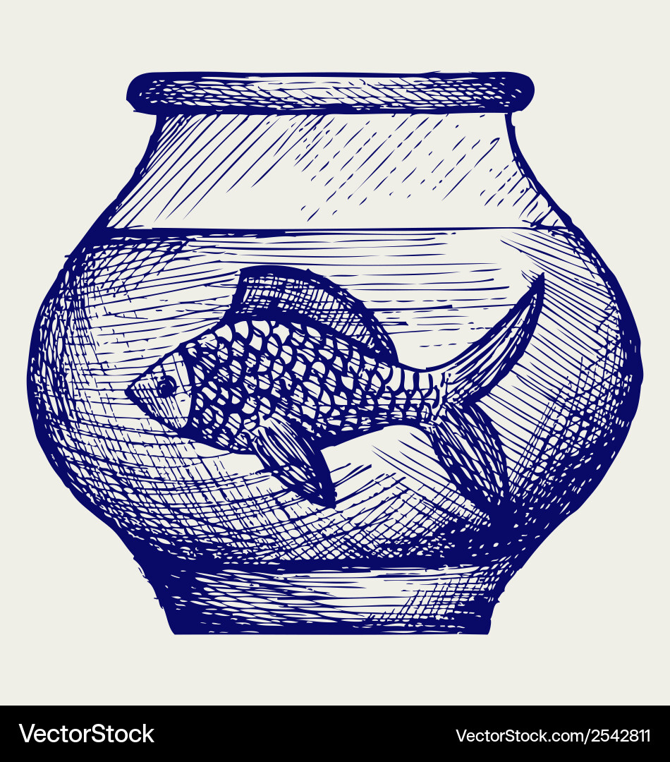 Fish in aquarium Royalty Free Vector Image - VectorStock