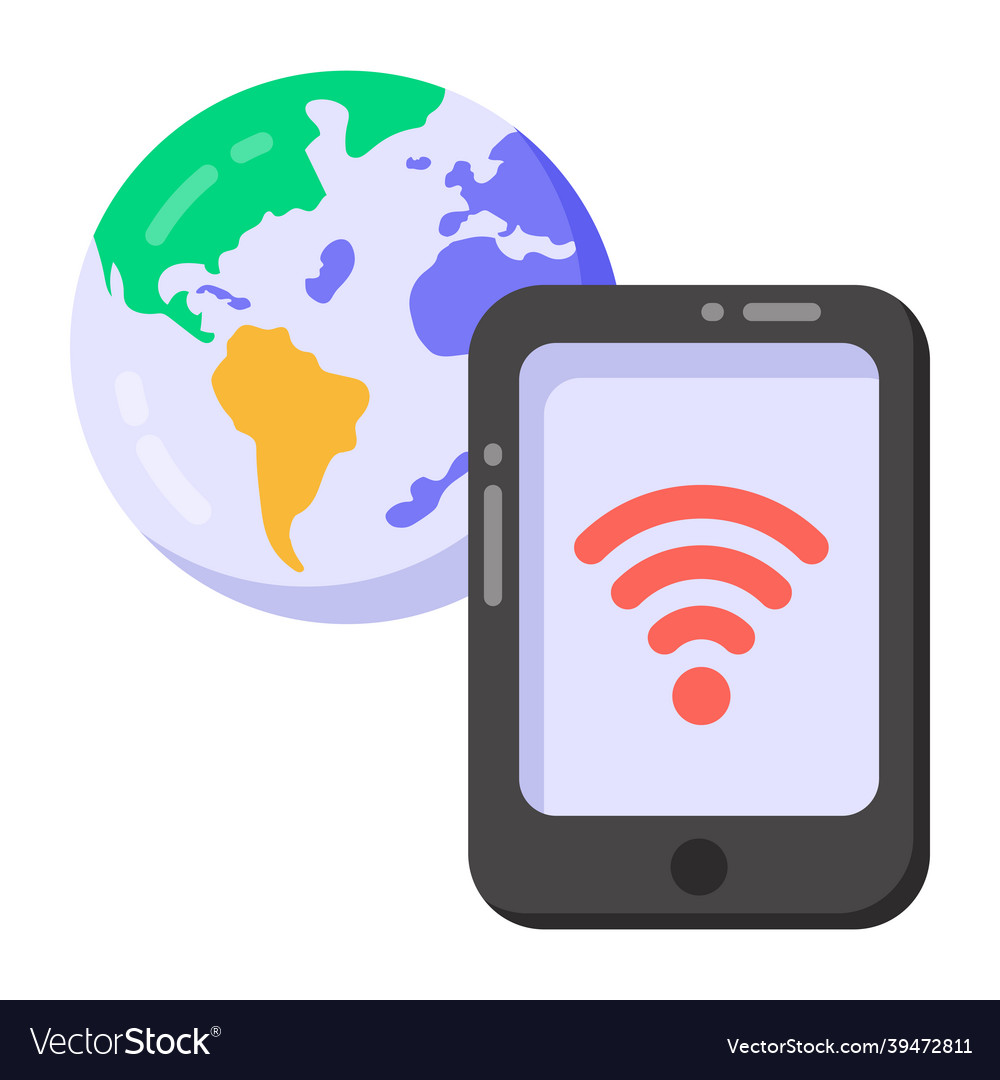 Mobile network Royalty Free Vector Image - VectorStock