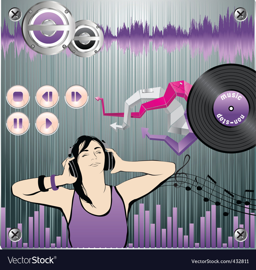Music background Royalty Free Vector Image - VectorStock
