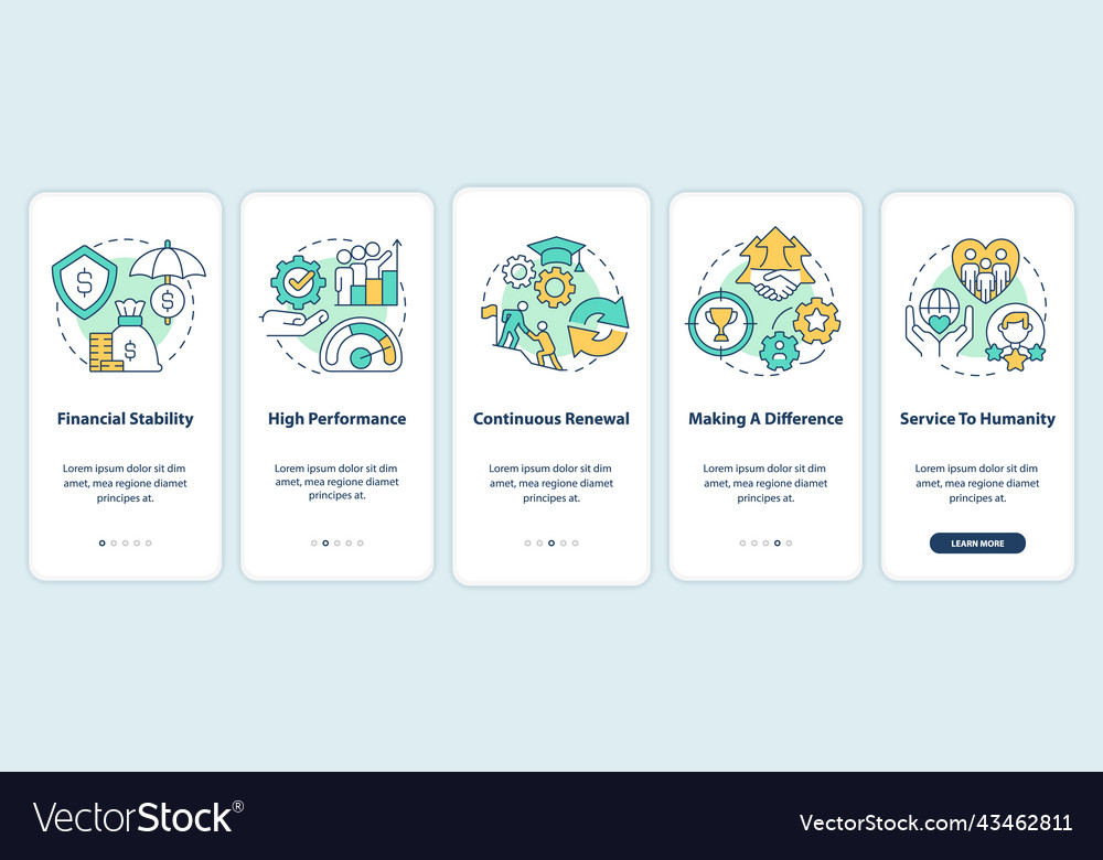 Organizational culture characteristics onboarding Vector Image Organizational culture characteristics onboarding Vector Image
