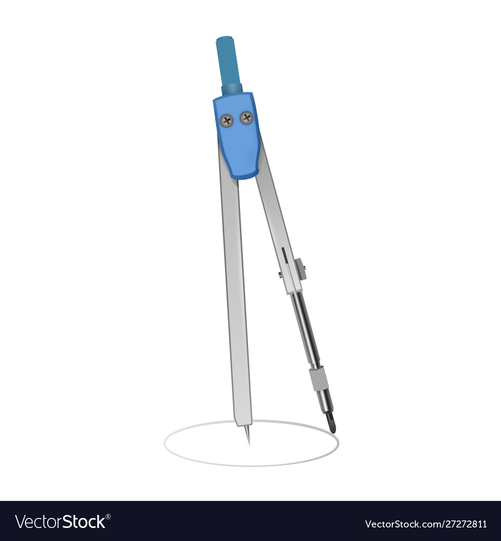 Set drawing compasses for draftsmanship Royalty Free Vector