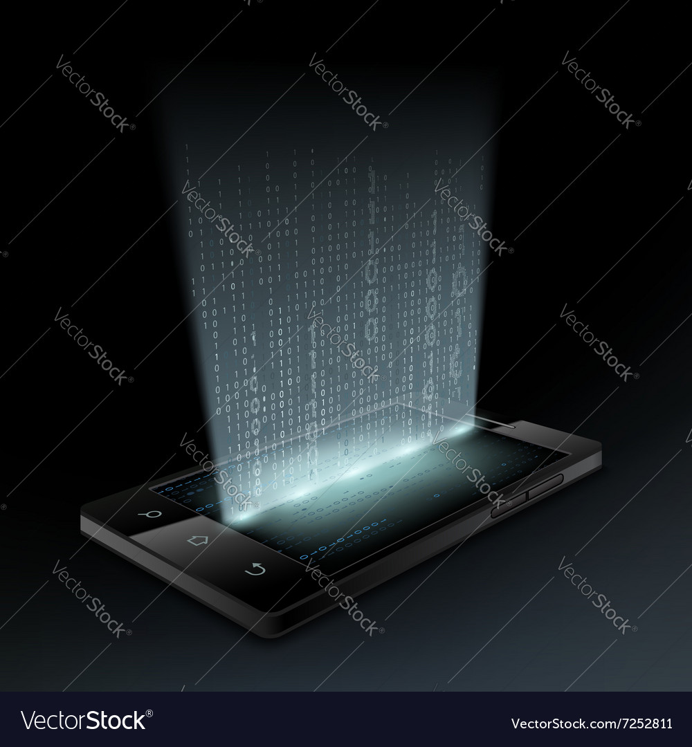 Smartphone technology background Royalty Free Vector Image