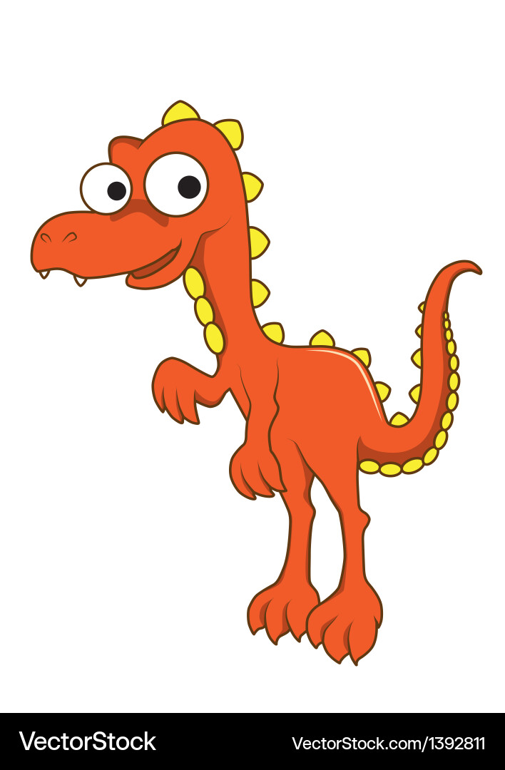 Tyrannosaurus rex cartoon Royalty Free Vector Image