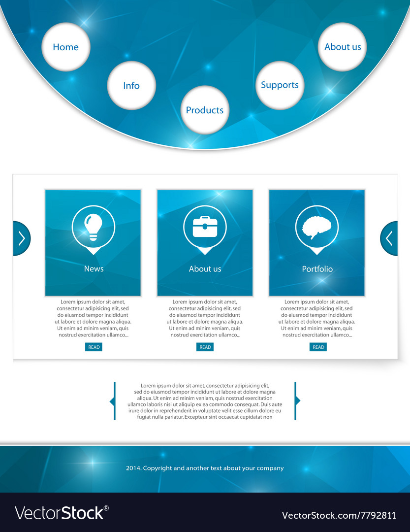 Web interface Royalty Free Vector Image - VectorStock