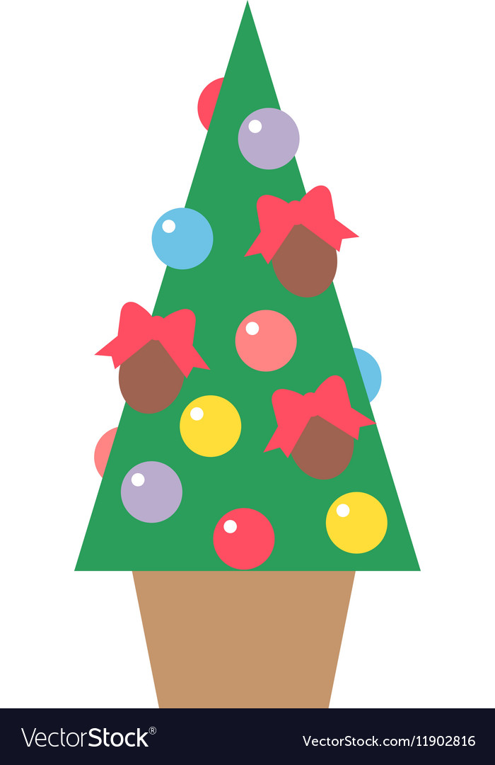 Christmas tree Royalty Free Vector Image - VectorStock