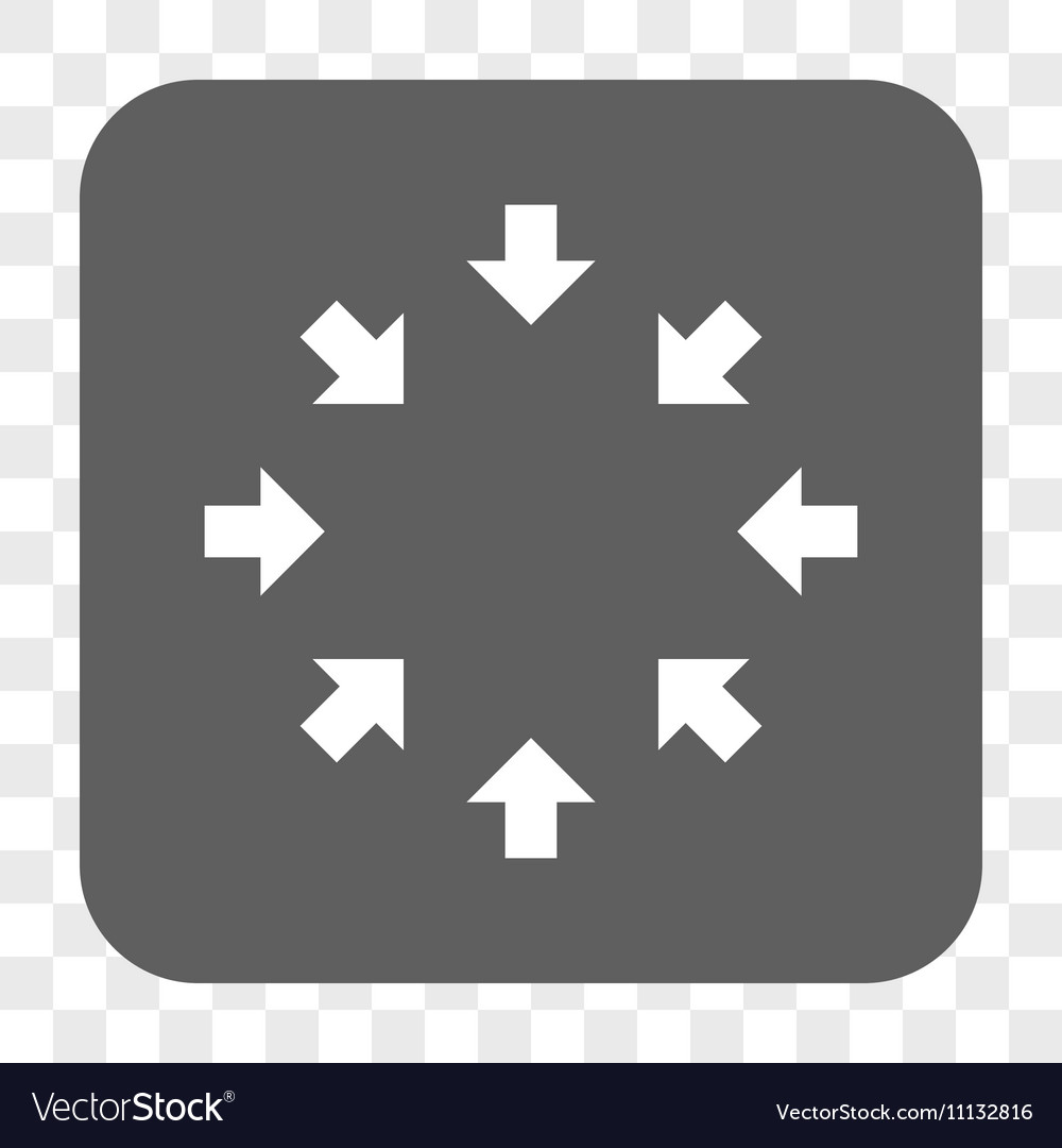 Compact arrows rounded square button Royalty Free Vector