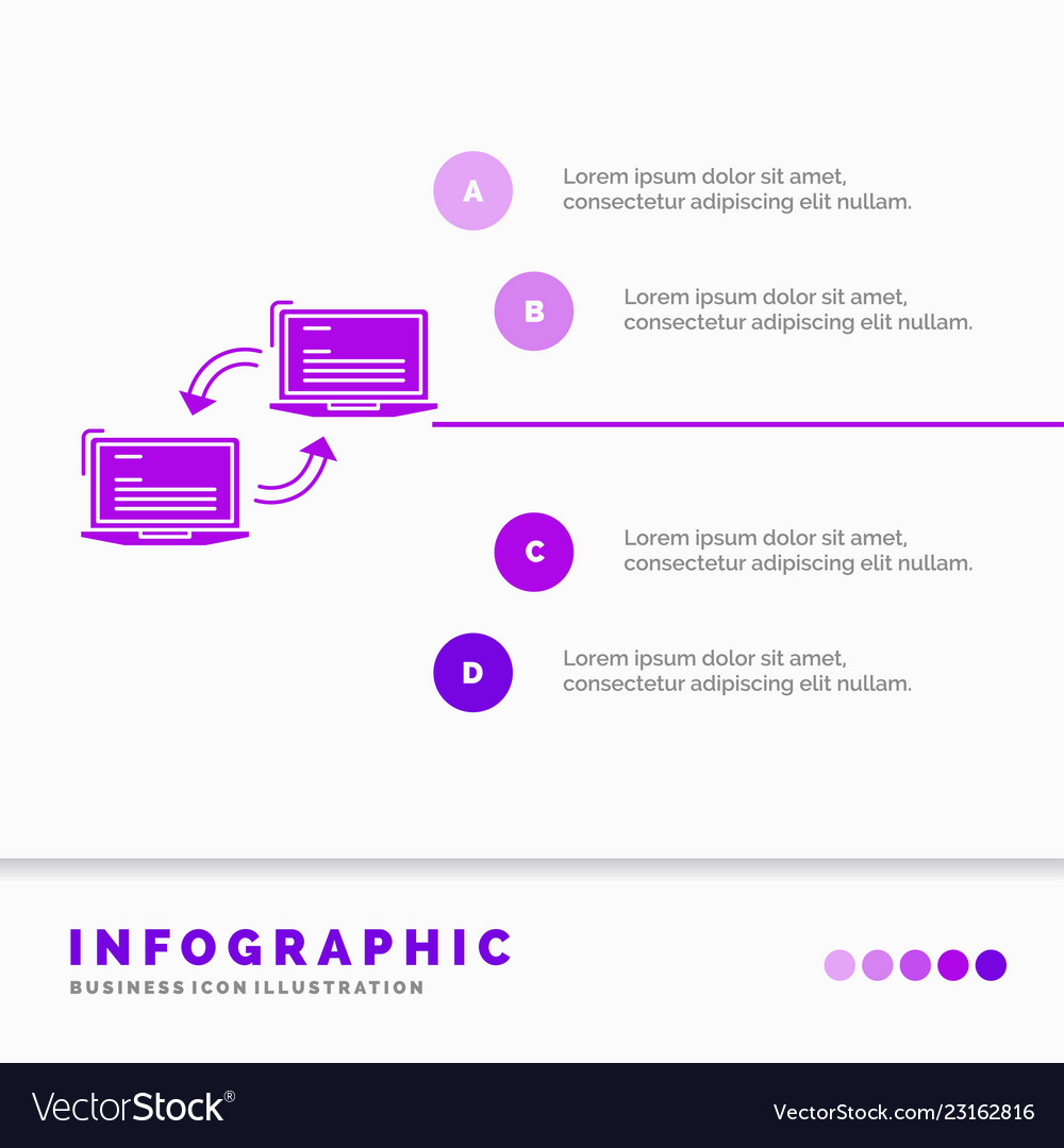 Computer connection link network sync Royalty Free Vector