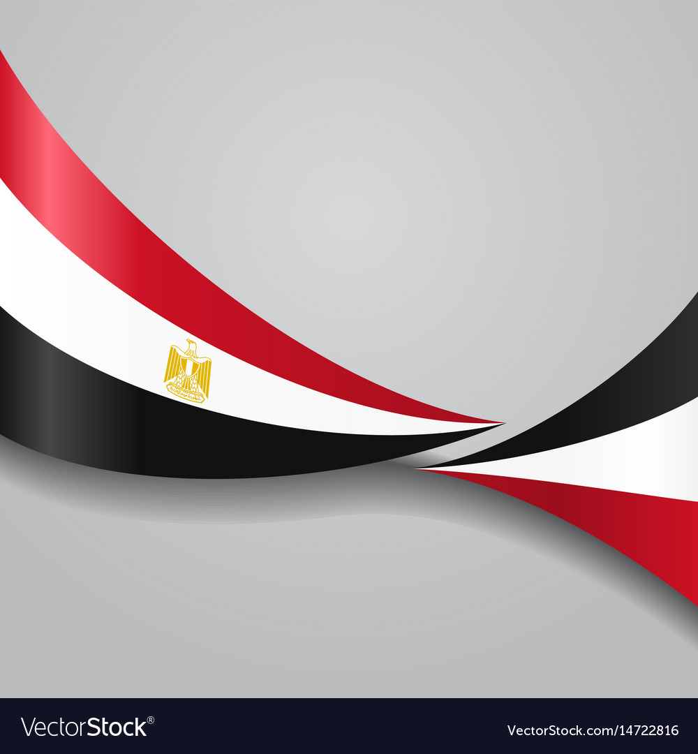 Egyptian wavy flag Royalty Free Vector Image - VectorStock Egyptian wavy flag Royalty Free Vector Image - VectorStock