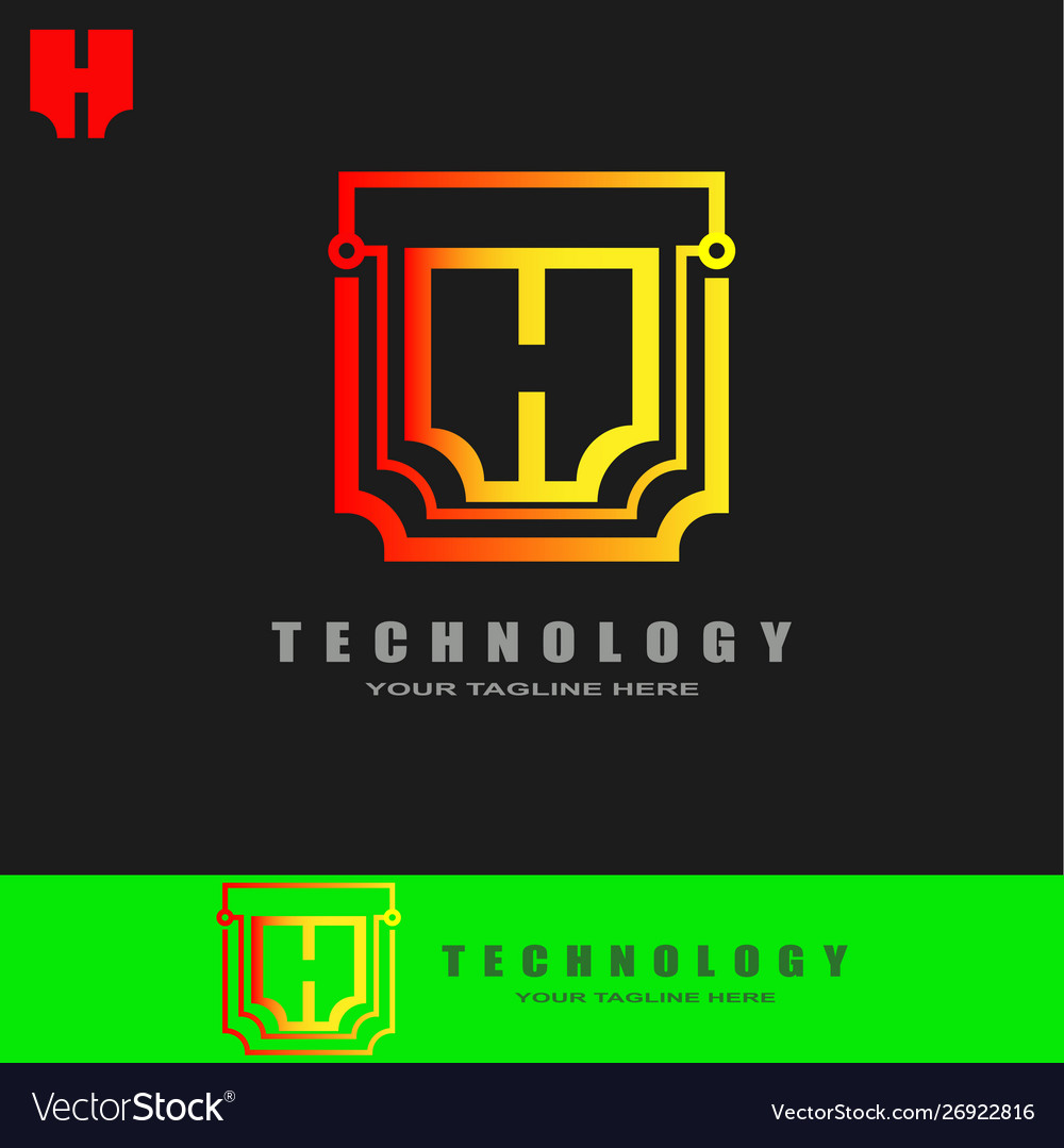 Future technology logos Royalty Free Vector Image
