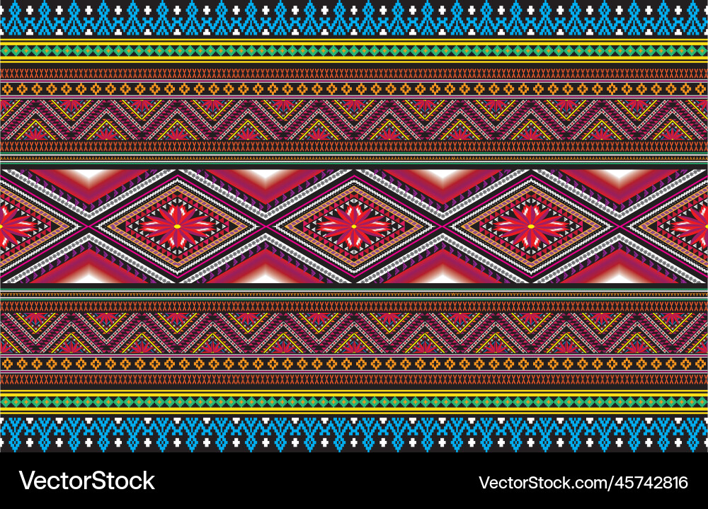 Gypsy pattern tribal ethnic motifs geometric Vector Image