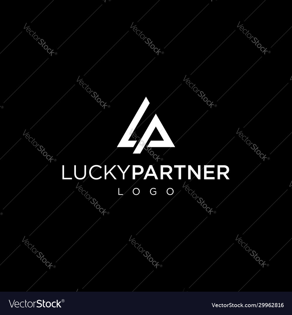 Monogram lp logo Royalty Free Vector Image - VectorStock