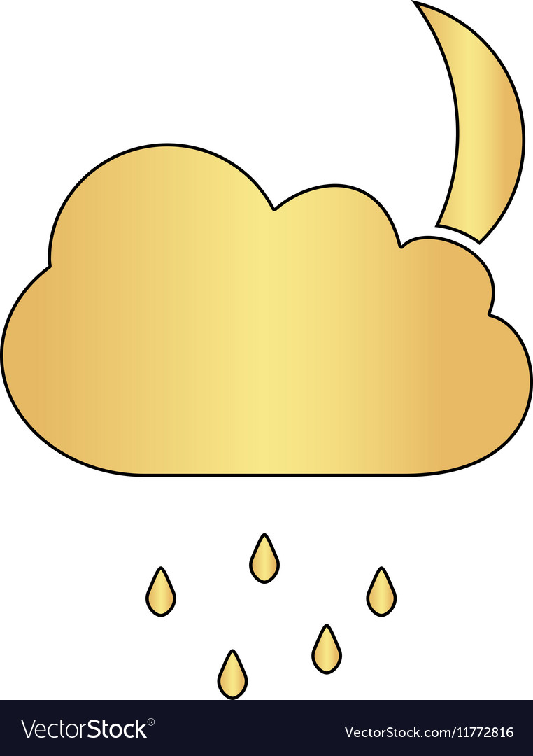 Moon computer symbol Royalty Free Vector Image