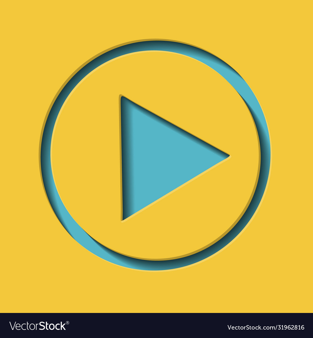 Play button Royalty Free Vector Image - VectorStock