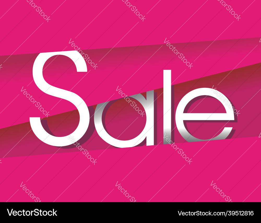 Sale sign bright design Royalty Free Vector Image