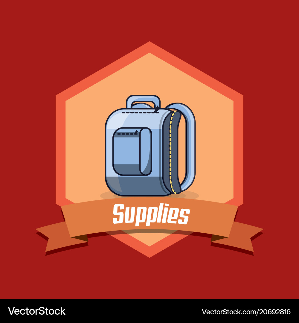 School supplies design Royalty Free Vector Image