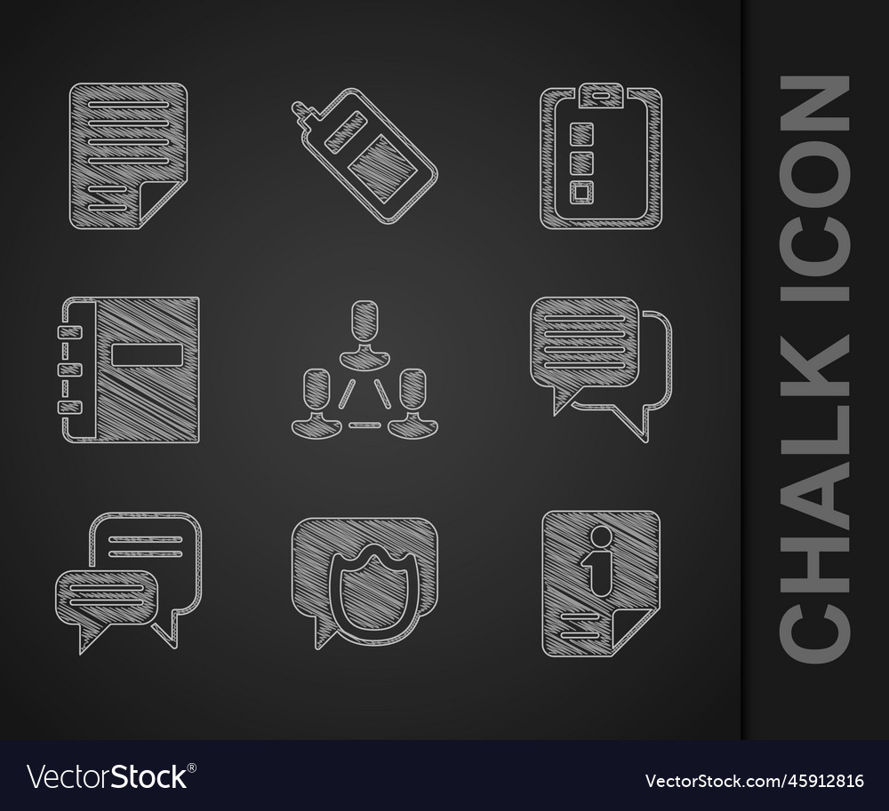 Set employee hierarchy speech bubble chat Vector Image Set employee hierarchy speech bubble chat Vector Image