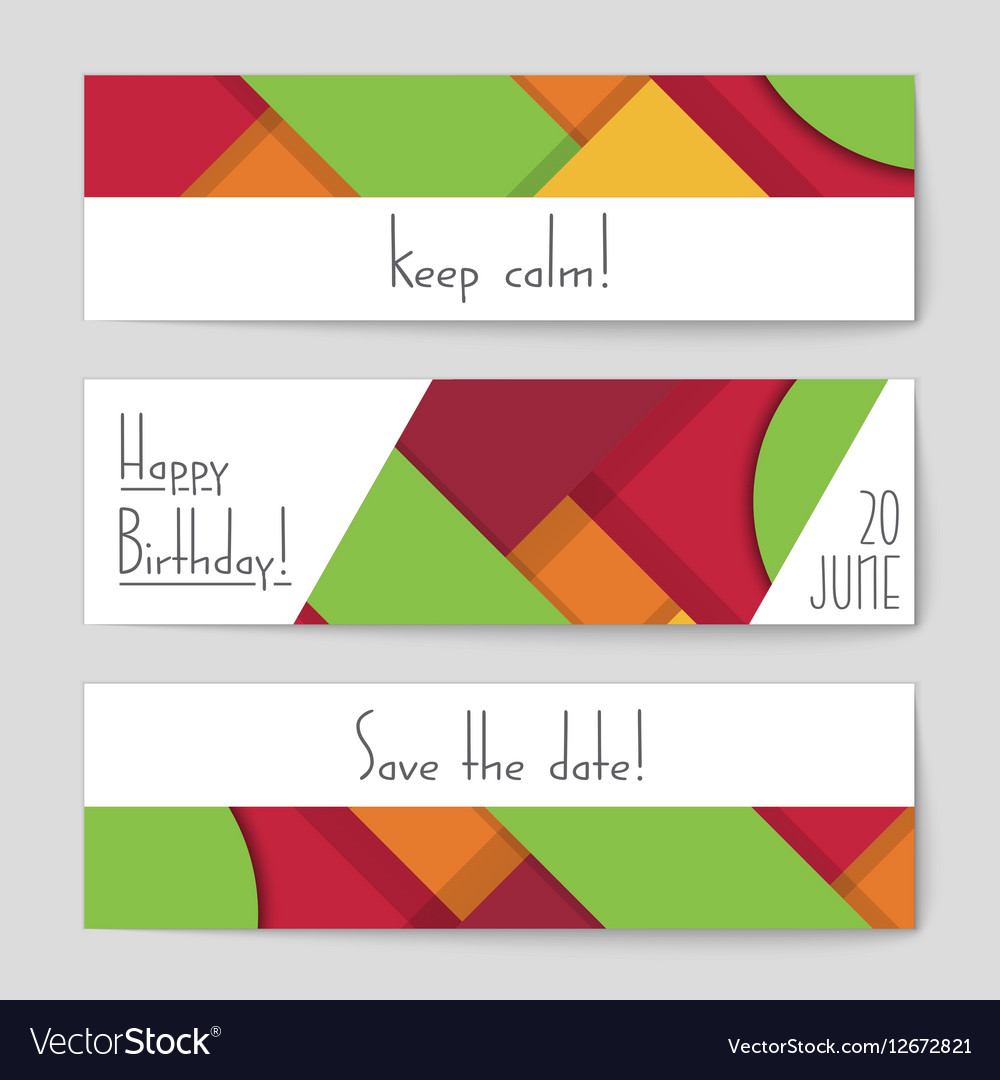 Abstract layout background set for art Royalty Free Vector