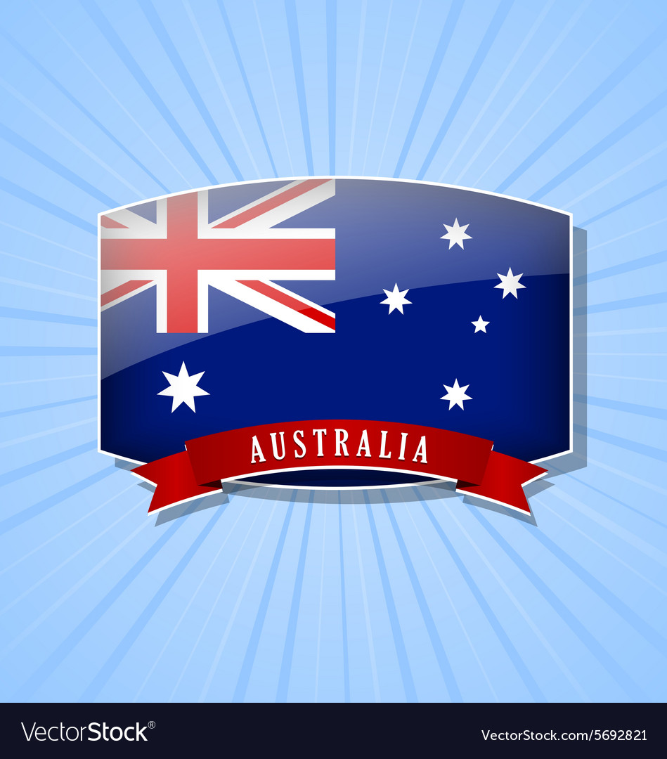 Australian icon Royalty Free Vector Image - VectorStock