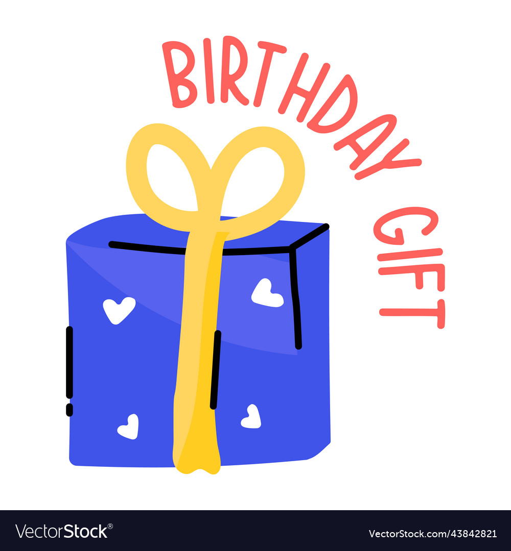 Birthday gift Royalty Free Vector Image - VectorStock
