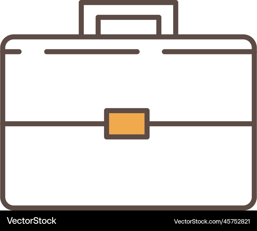 Briefcase icon business work suitcase bag Vector Image