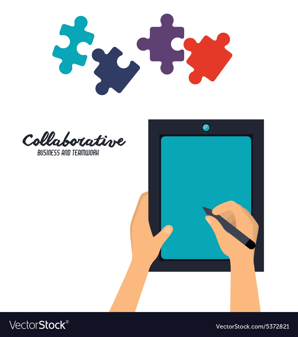 Collaborative design Royalty Free Vector Image