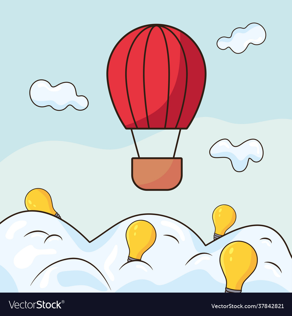 Creative balloon air Royalty Free Vector Image