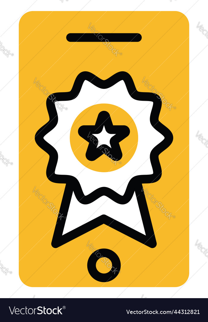 Mobile certification on a white background Vector Image
