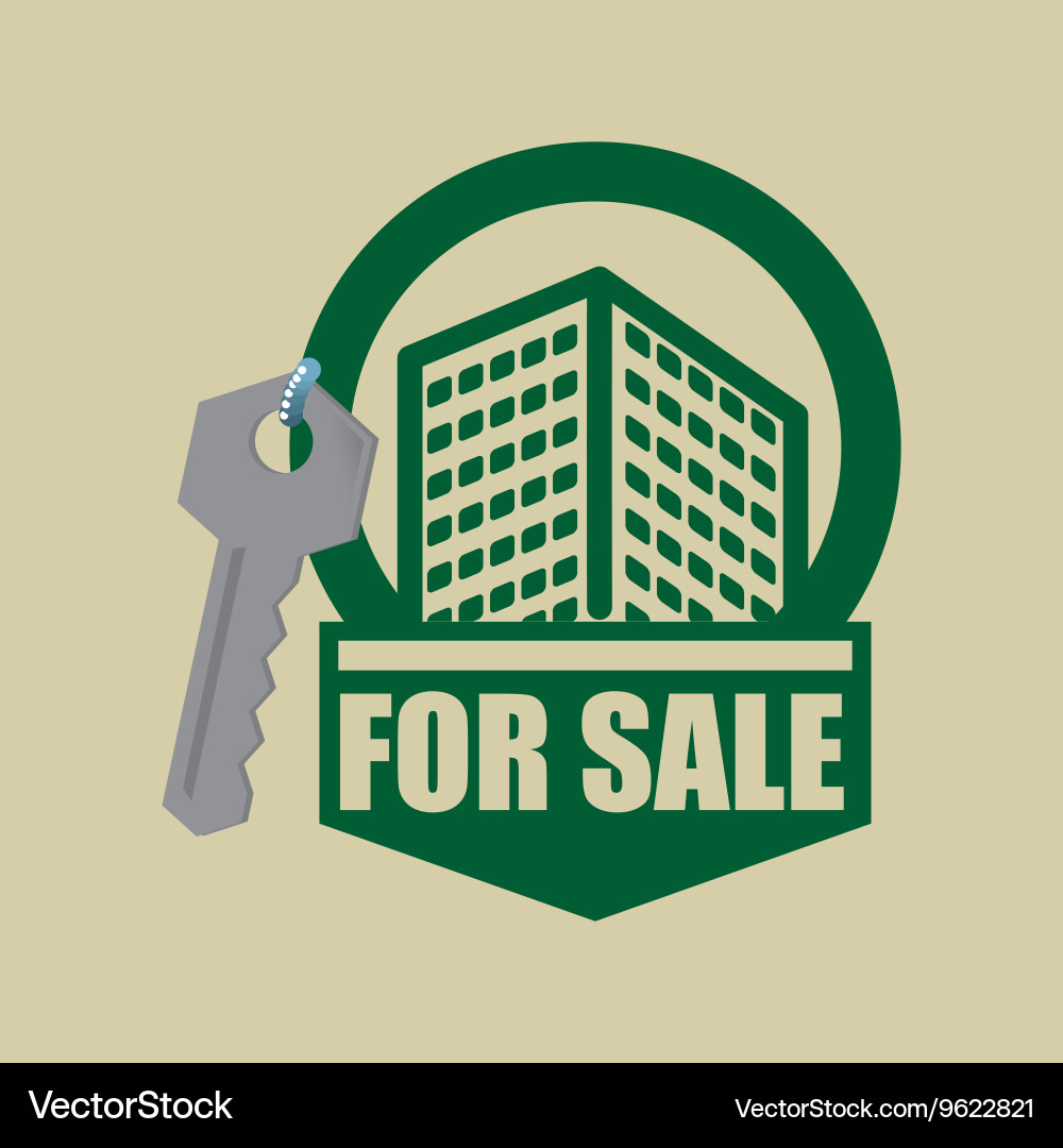 Real estate design home concept property icon Vector Image